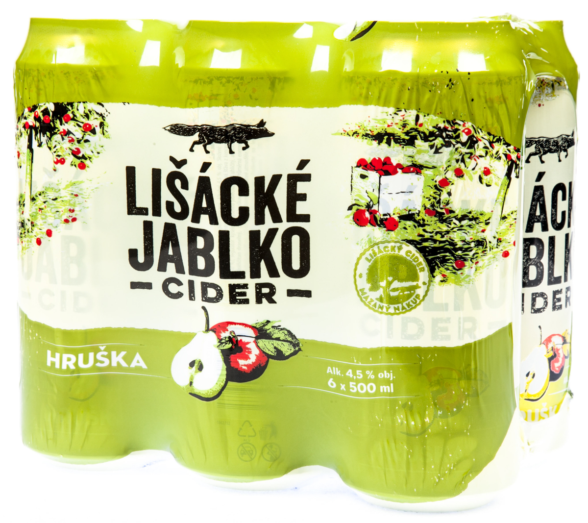 LIŠÁCKÉ JABLKO Cider hruška 24 x 500 ml plech - Cider, Frisco, Pivo ...