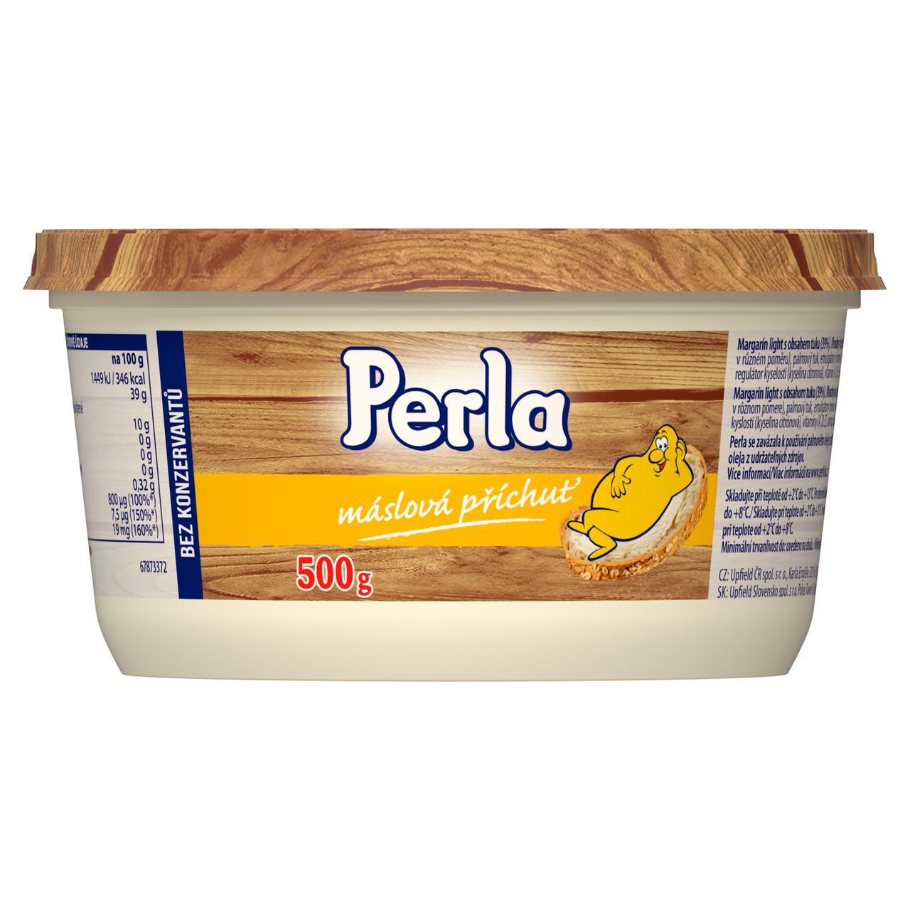 Perla Máslová příchuť chlaz. 12 x 450 g - Margaríny, Máslo, margaríny ...