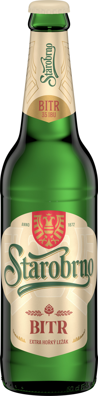Starobrno Bitr Pivo Extra hořký ležák 20 x 500 ml vratná láhev - Ležáky ...