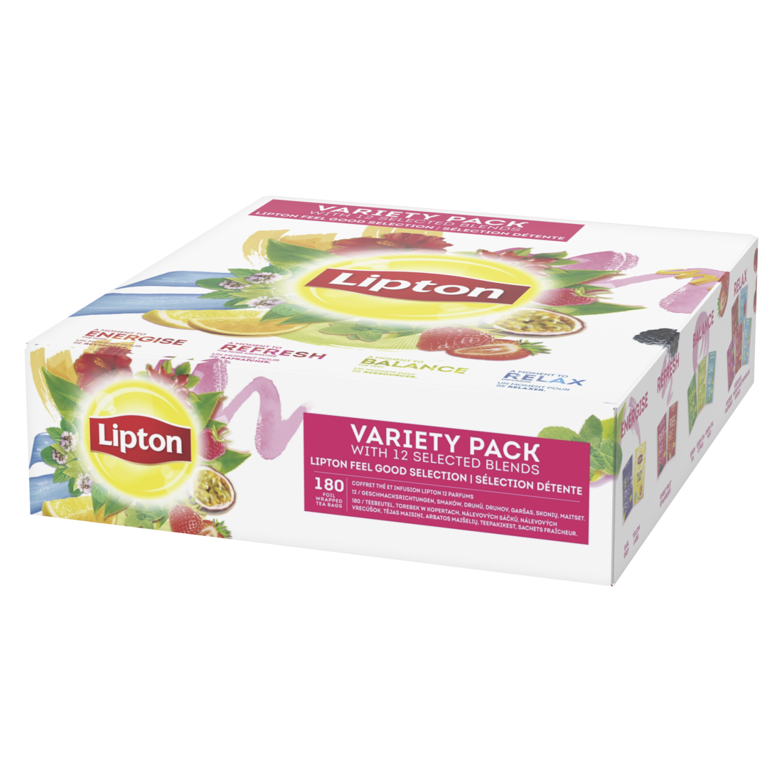 Lipton Variety Pack 180 ks - Sáčky, Ovocný, Čaj, Čaj, káva, kakao ...