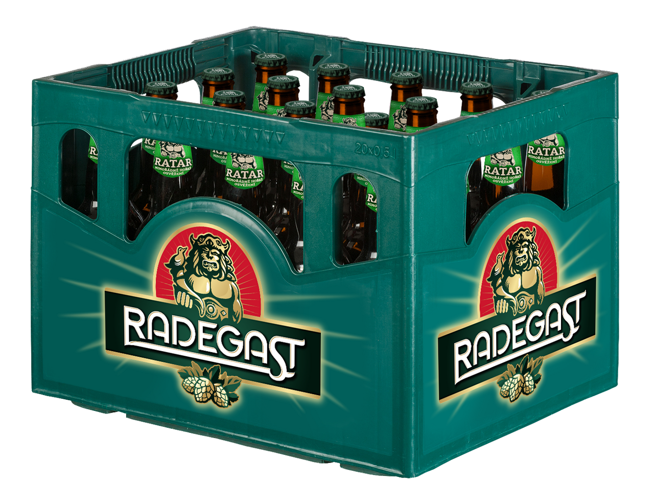 RADEGAST Ratar pivo 20 x 500 ml vratná láhev - Výčepní, Pivo, Nápoje, tabák