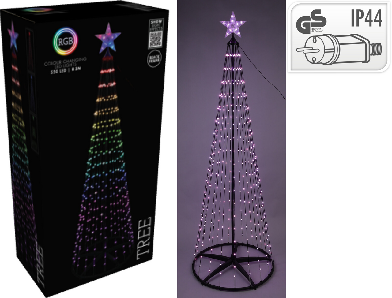 LED STROM 300CM 570LED ČERNÝ - Vánoční figurky, Vánoční dekorace a ...