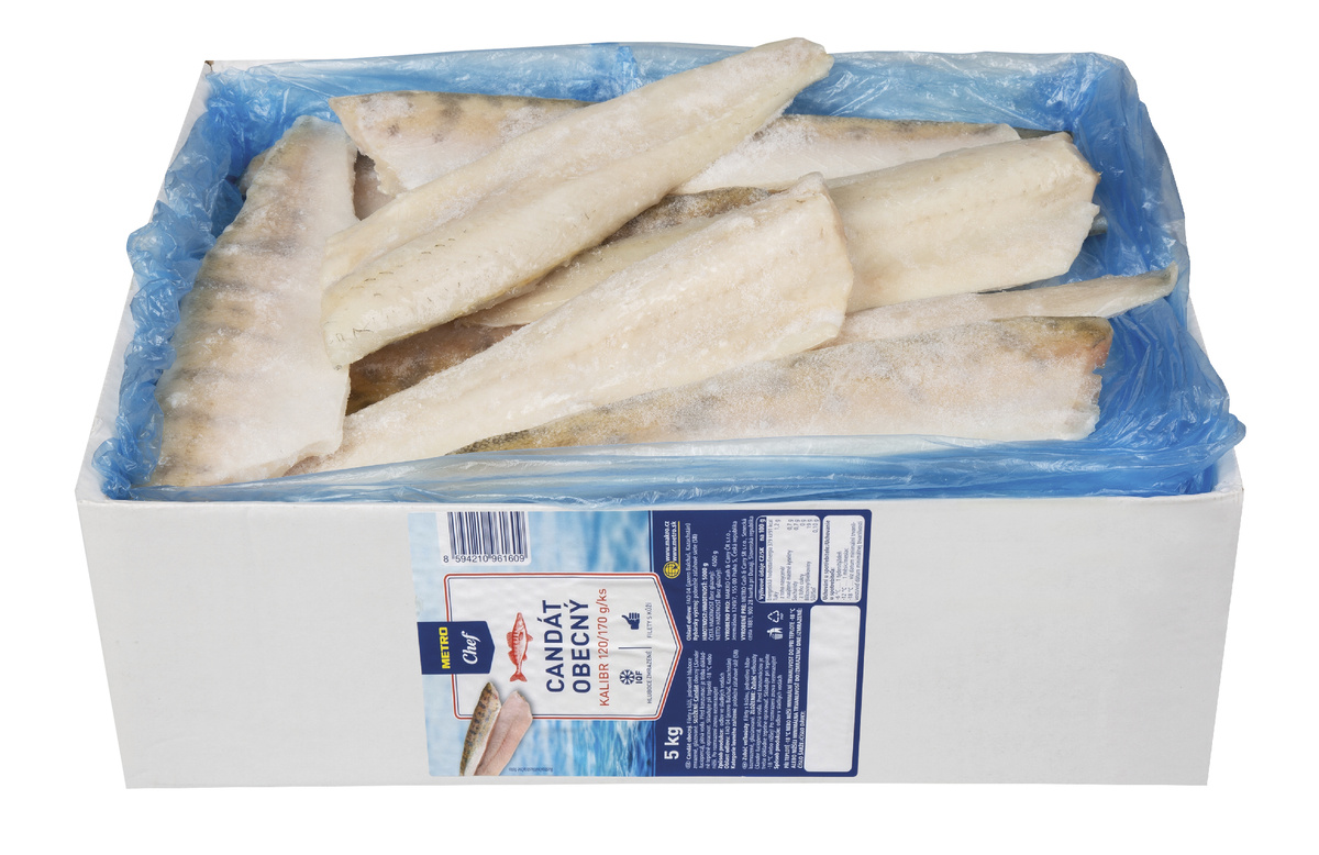 METRO Chef Candát filet 120/150 g mraž. 5 - 4,5 kg - Sladkovodní ...