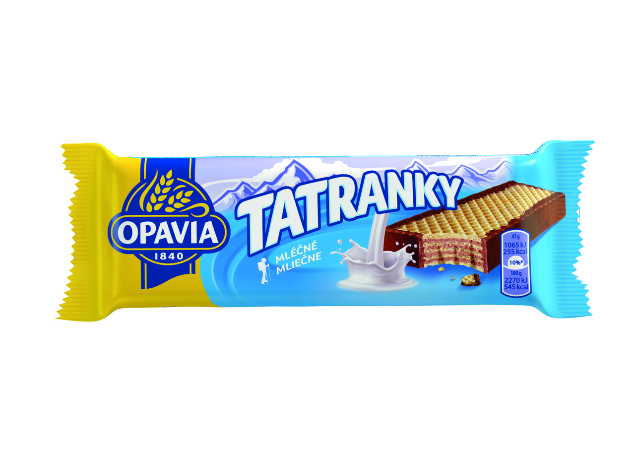 OPAVIA Tatranky mléčné 36 x 47 g - Plněné, Oplatky, Sušenky, oplatky ...