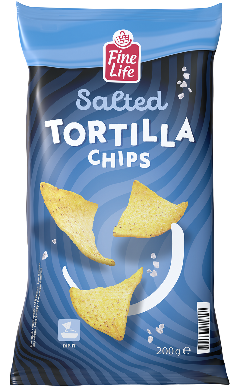 Fine Life Tortilla Chips solené 200 g - Tortilla chipsy, dipy, Slané ...