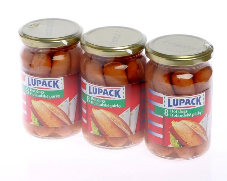 LUPACK Párky 8 hot dogs 3 x 270 g - Párky, utopenci, Konzervované ...