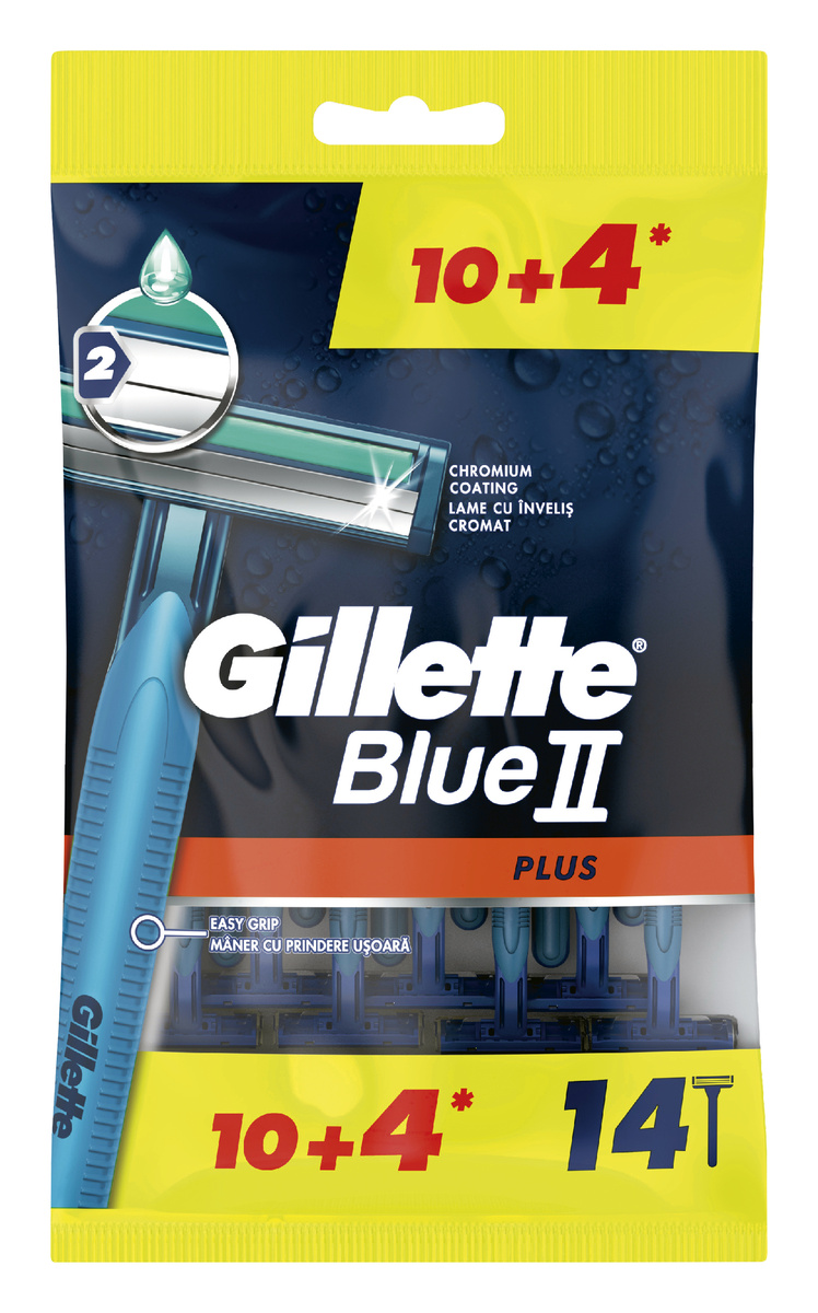 Gillette Blue II. holítka pohotovostní (10 + 4) ks - Jednorázové ...