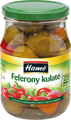 Hamé Feferony kulaté 10 x 320 g - Papriky, Konzervovaná zelenina ...