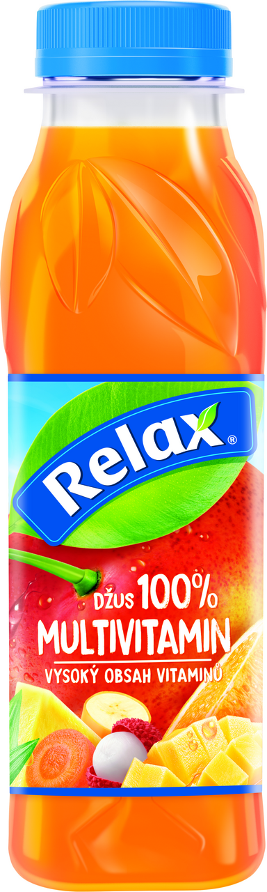 Relax Multivitamin 100 % džus 12 x 300 ml PET - Džusy, lisované šťávy ...