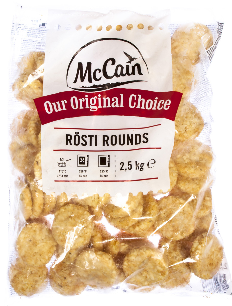 McCain Rösti rounds mraž. 2,5 kg - Bramboráky, placky, pyré, Bramborové ...
