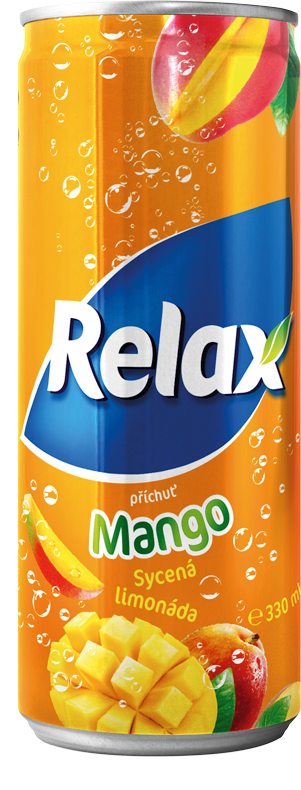 Relax Mango nápoj 12 x 330 ml plech - Ovocné limonády, Limonády, Nealko ...