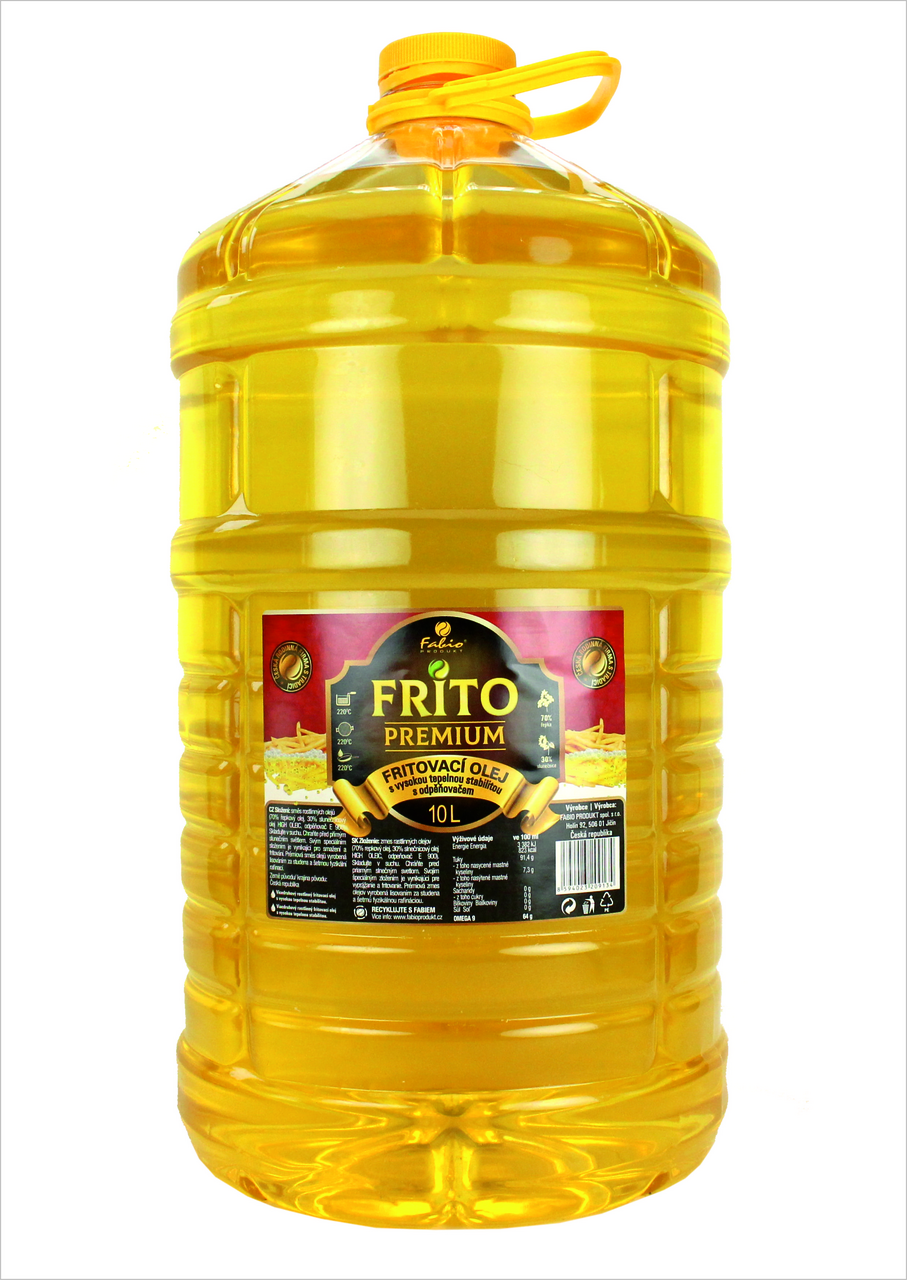 Fabio Frito Premium 10 l - Fritovací, Olej, Olej, ocet, cukr, sůl ...