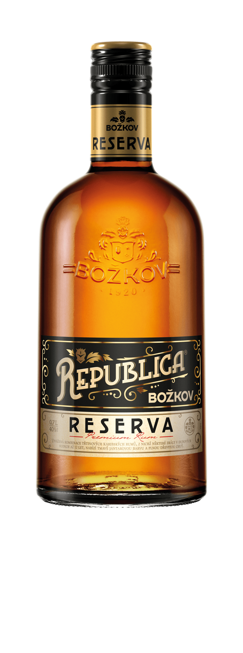 BOŽKOV Republica Reserva 40 % 700 ml - Hnědý rum, Rum, rumové likéry ...
