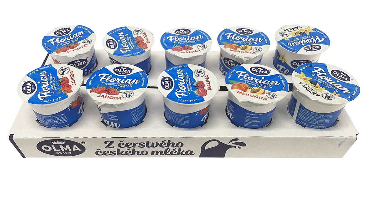 OLMA Jogurt Florian 2,2 % tuku chlaz. 10 x 150 g multipack - Ochucené ...
