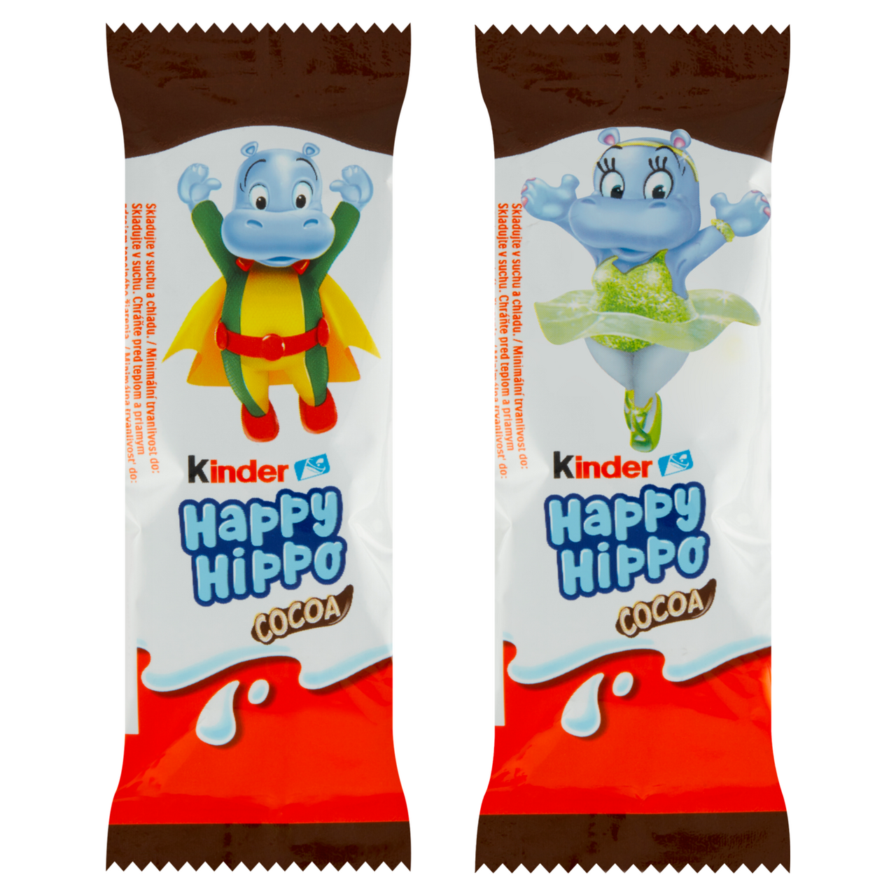 kinder Happy Hippo Cocoa 28 x 20,7 g - Čokoládové tyčinky, Čokolády ...