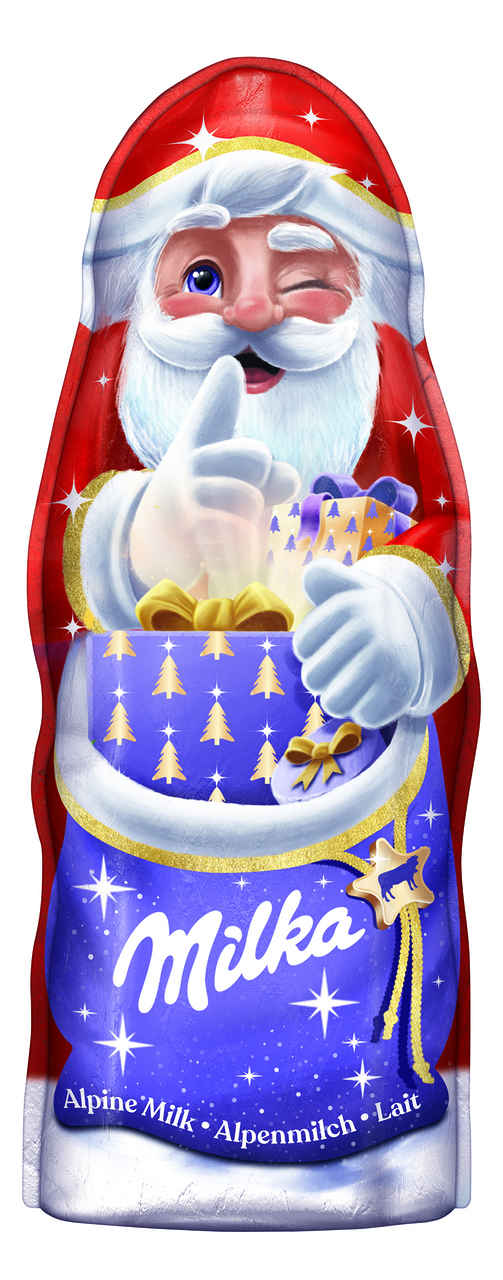Milka Santa mléčná čokoláda 90 g - Sezónní cukrovinky, Cukrovinky ...