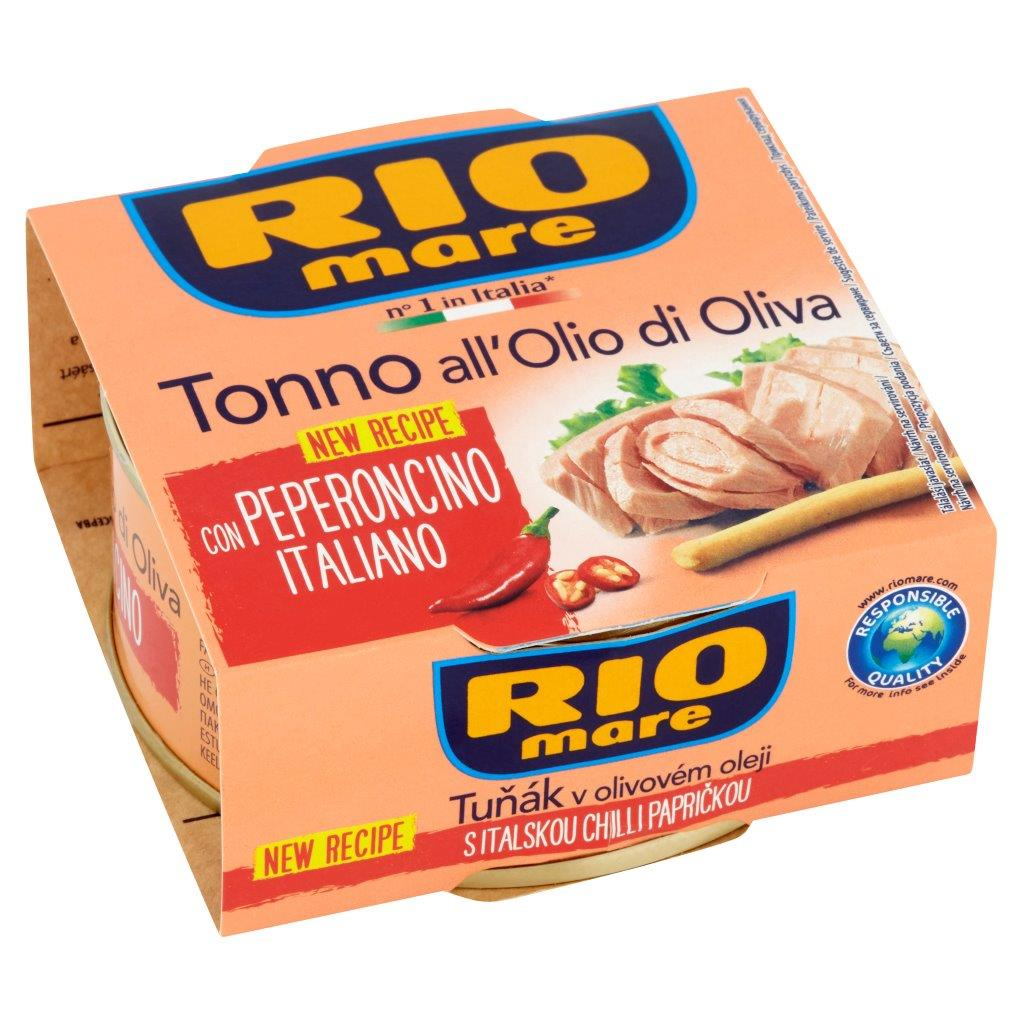 RIO mare Tuňák Italian chilli 130 g - V olivovém oleji, Tuňák ...