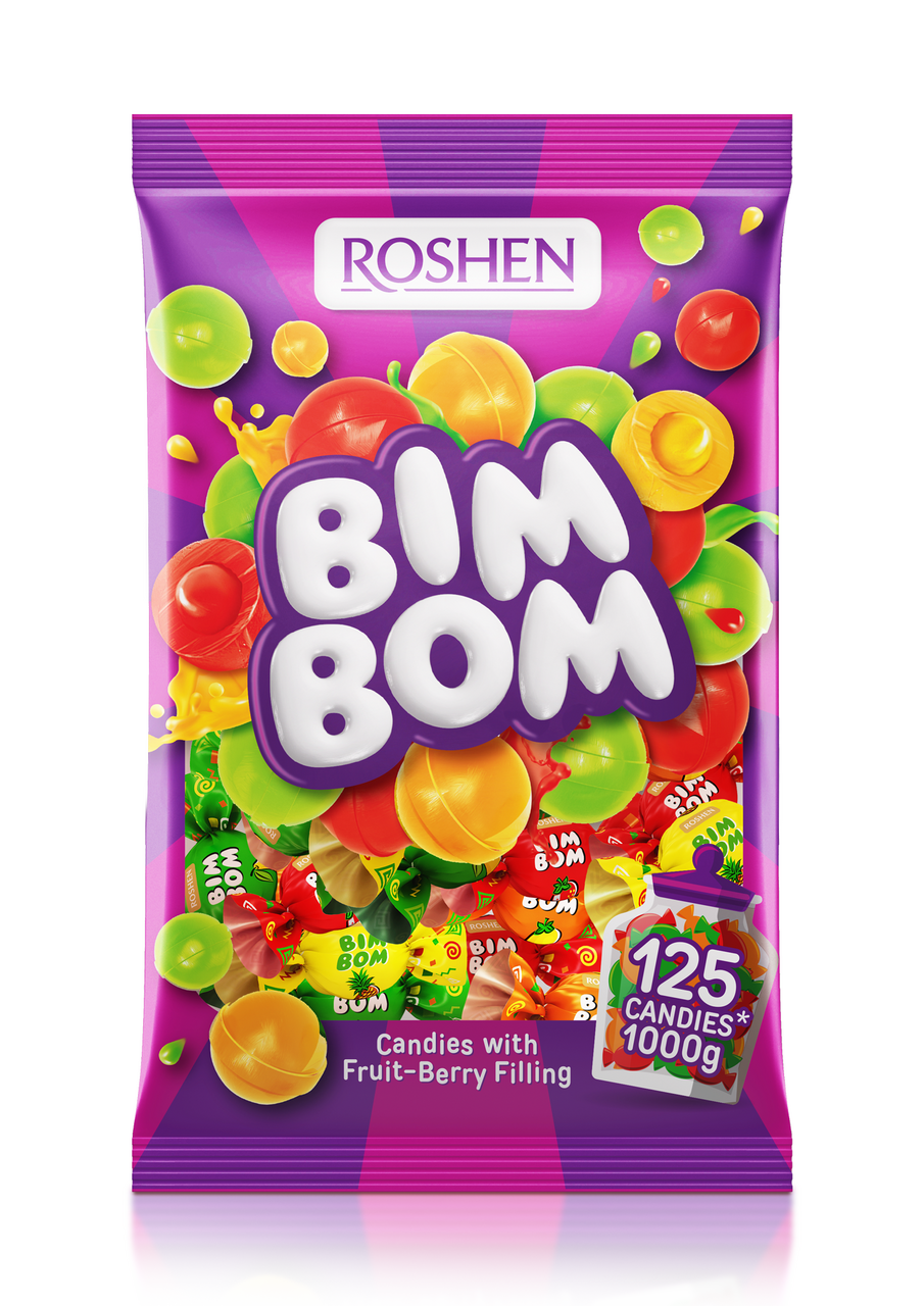 Hard Candies "Bim-Bom" Bonbóny 1 kg - Ovocné, Bonbóny, Bonbóny ...
