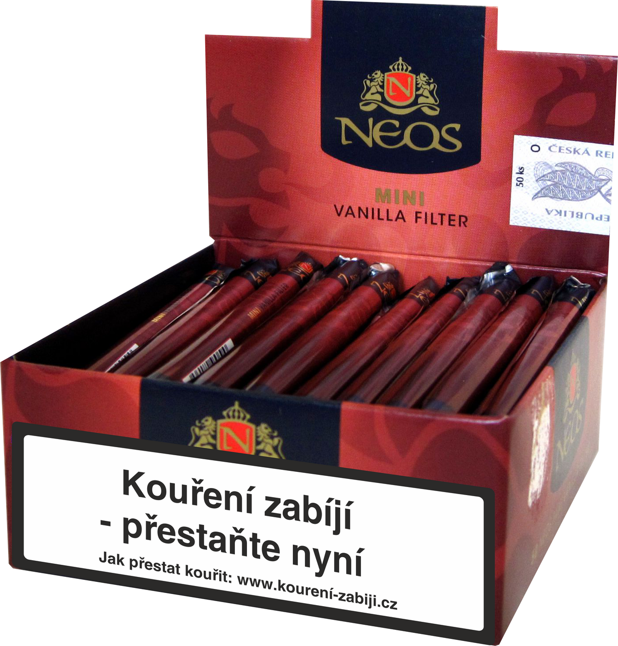 NEOS MINI RED FILTER 50KS - Doutníky, doutníčky, Tabák, Nápoje, tabák