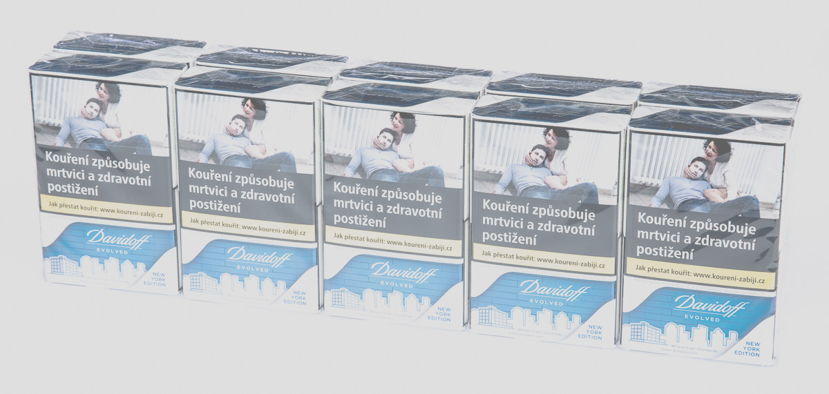 DAVIDOFF Evolved Blue king size tvrdé bal. 10krab. 20 ks kolek G KC ...