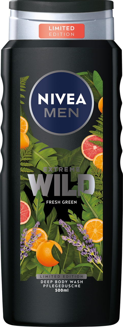 NIVEA Men Extreme Wild Fresh Green Sprchový gel 500 ml - Sprchové gely ...