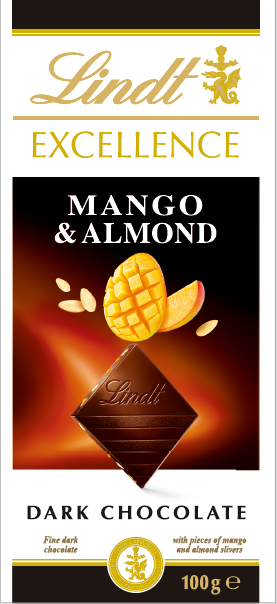 Lindt Excellence Mango 3 x 100 g - Čokolády ostatní, Tabulkové čokolády ...