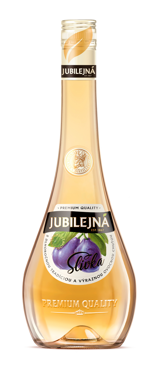 JUBILEJNÁ slivka 35 % 700 ml - Slivovice, Ovocné, Pálenky, destiláty ...