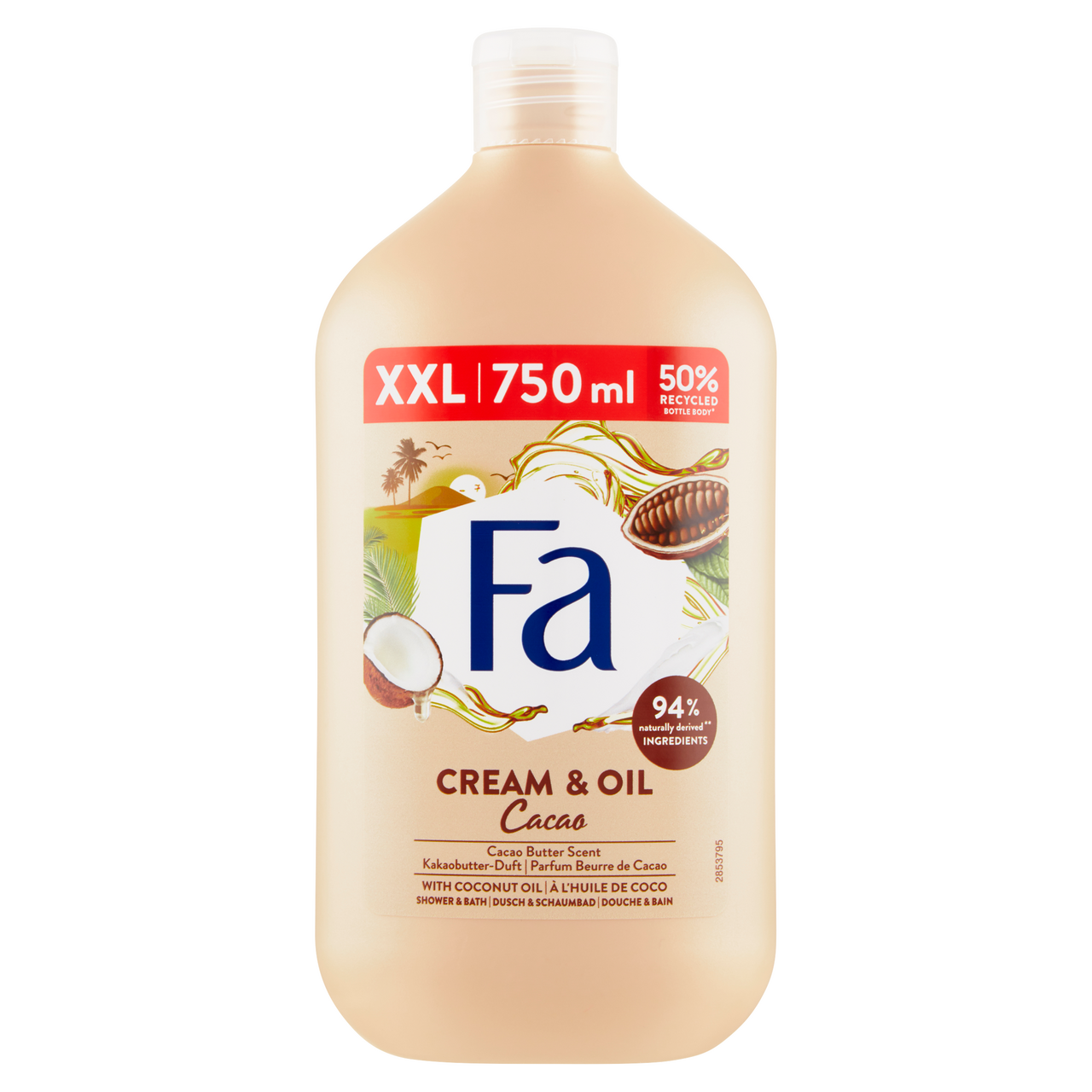 Fa Cream & Oil Cacao Sprchový gel 750 ml - Sprchové gely, oleje, Péče o ...
