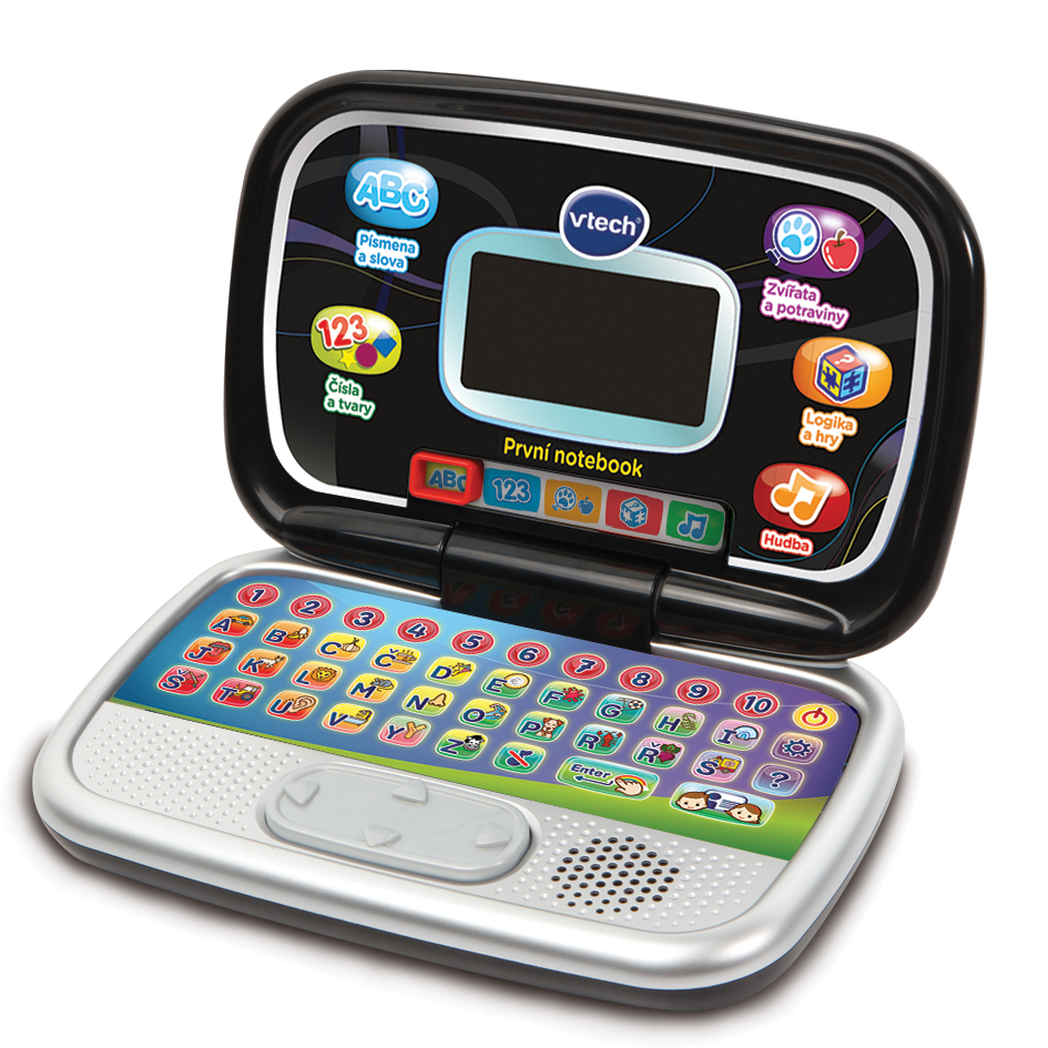 VTECH První notebook černý 1 ks - Hračky pro holky i kluky, Hračky, Vánoce