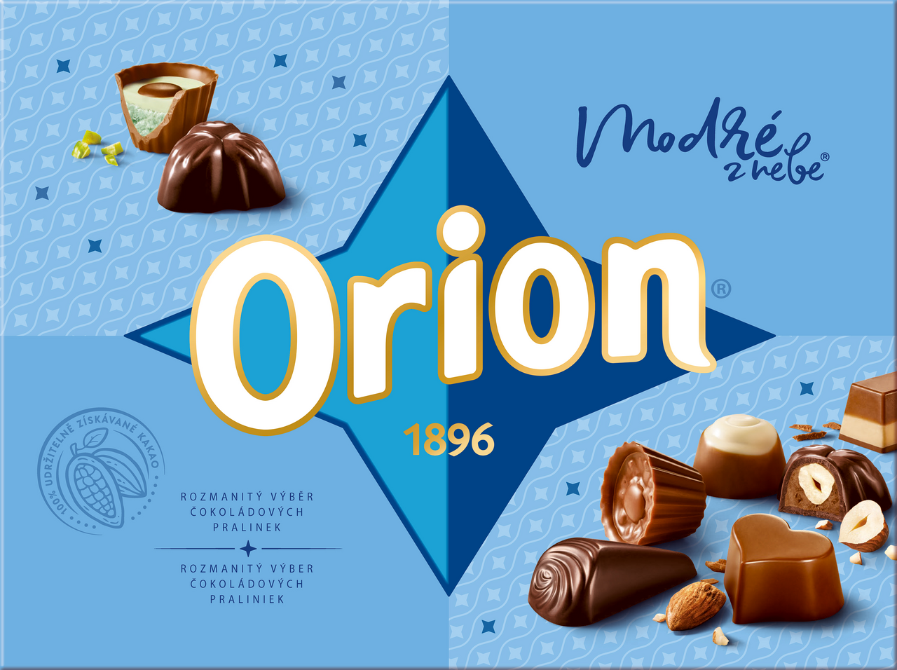 Orion Modré z nebe 150 g - Bonboniéry, bonbóny, Čokolády, Cukrovinky ...