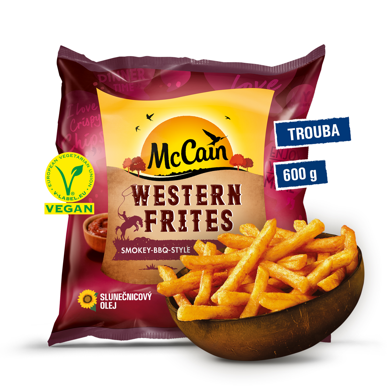 McCain Western Frites mraž. 12x 600 g - Rovné, Hranolky, Bramborové ...