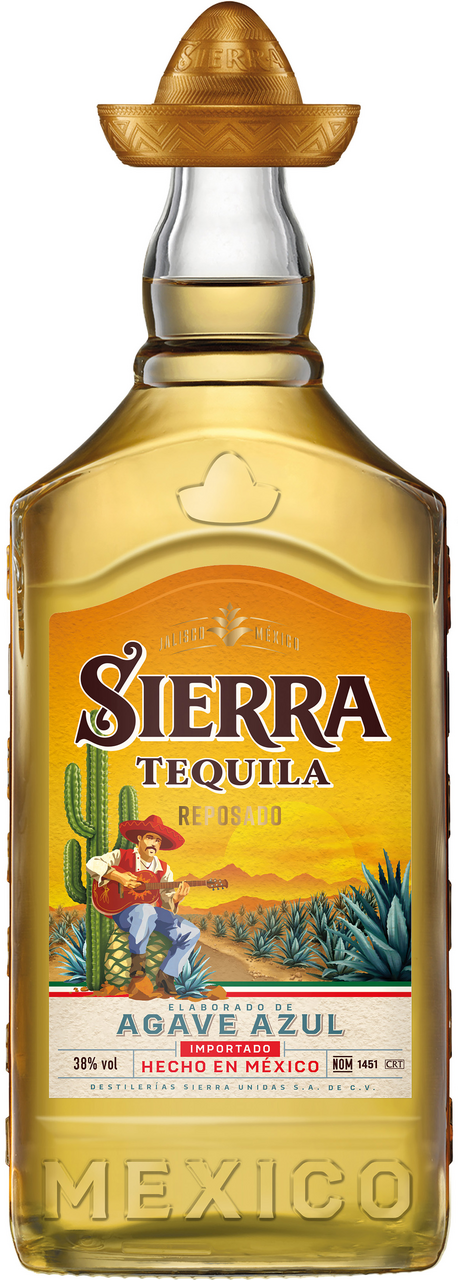 SIERRA Gold 38 % 700 ml - Tequila, Tequila, Mezcal, ostatní lihoviny ...