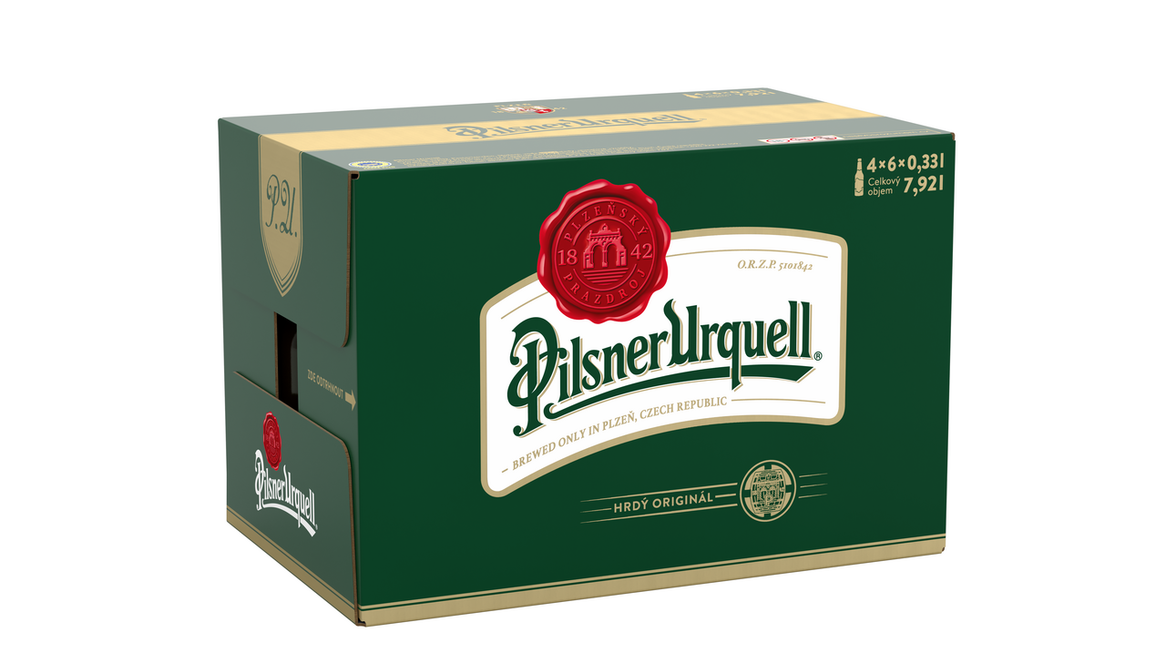 Pilsner Urquell Pivo 24 x 330 ml vratná láhev - Výčepní, Pivo, Nápoje ...