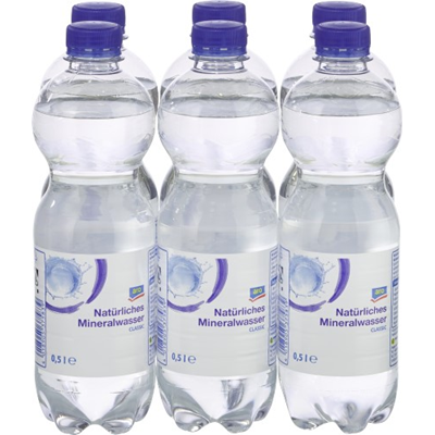 aro Mineralwasser Classic PET Einweg - 6 x 500 ml Flasche