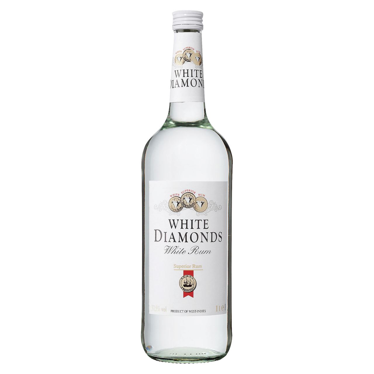 White Diamonds White Rum 37,5 % Vol. - 1 l Flasche