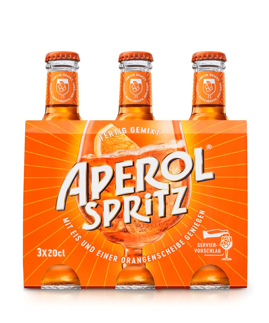 Aperol Spritz 10,5 % Vol. 3 Flaschen à 200 ml - 600 ml Karton