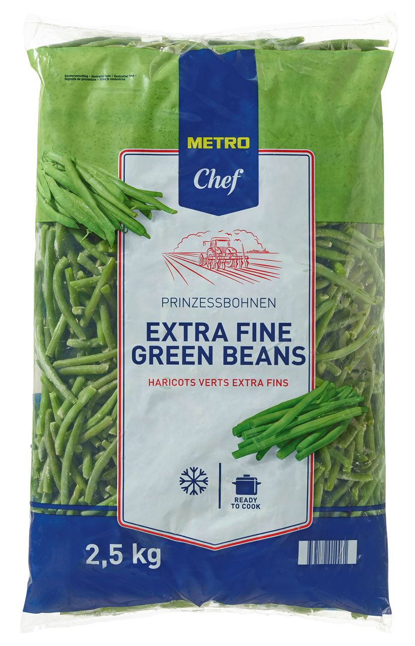 METRO Chef Prinzessbohnen sehr fein tiefgefroren - 2,5 kg Beutel