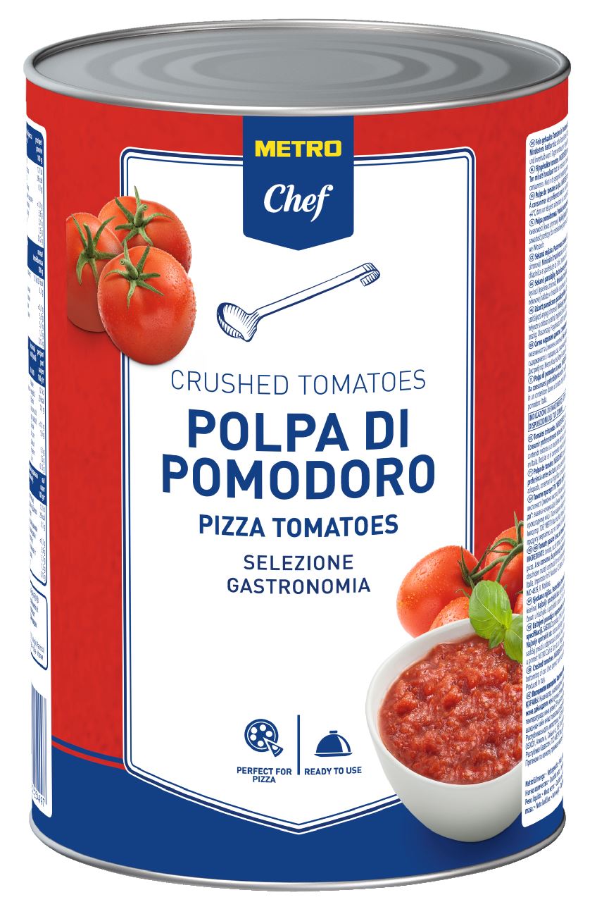 METRO Chef Pizza Tomaten gestückelt - 4,05 kg Dose