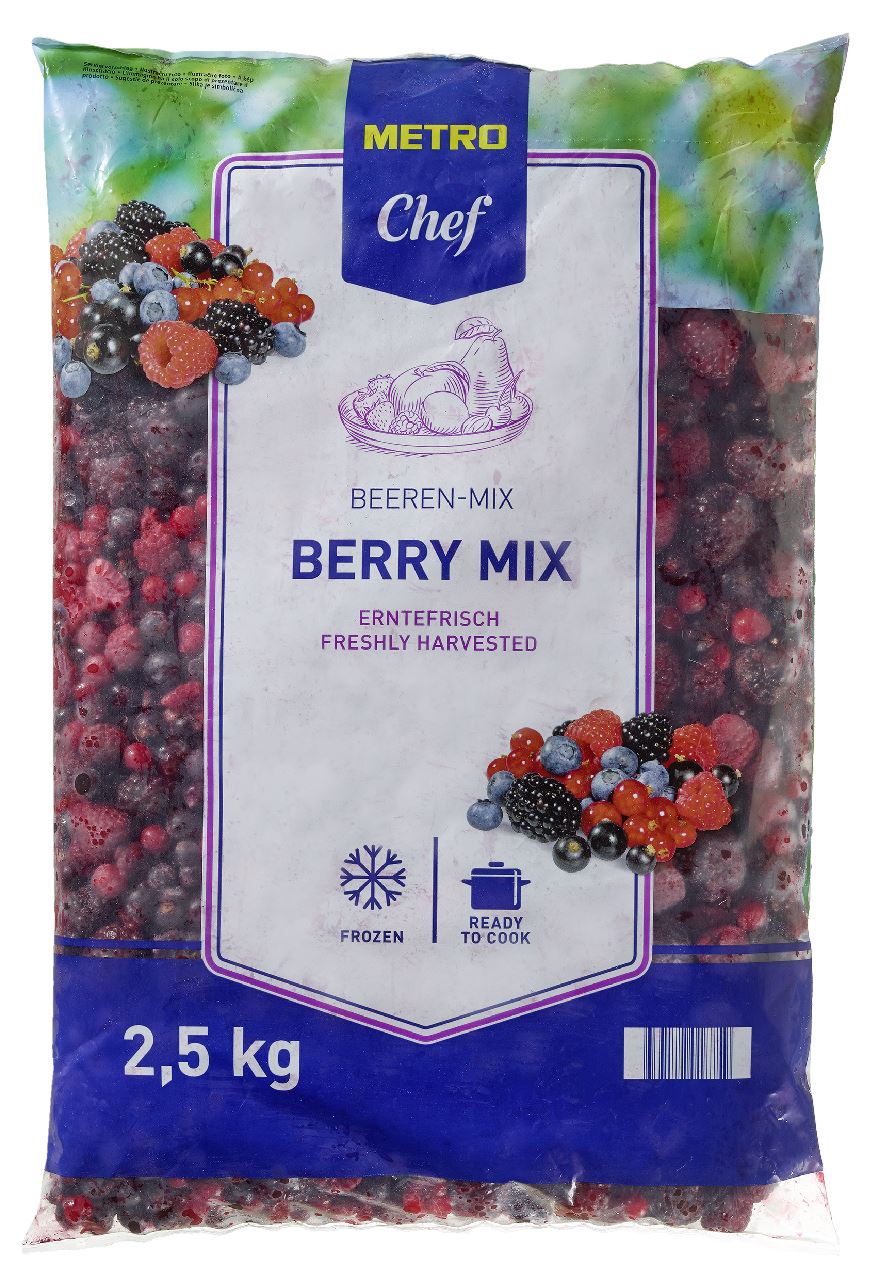 METRO Chef Beeren-Mix tiefgefroren, erntefrisch - 2,5 kg Beutel