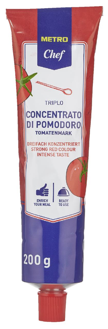 METRO Chef Tomatenmark 3-fach konzentriert - 200 g Tube