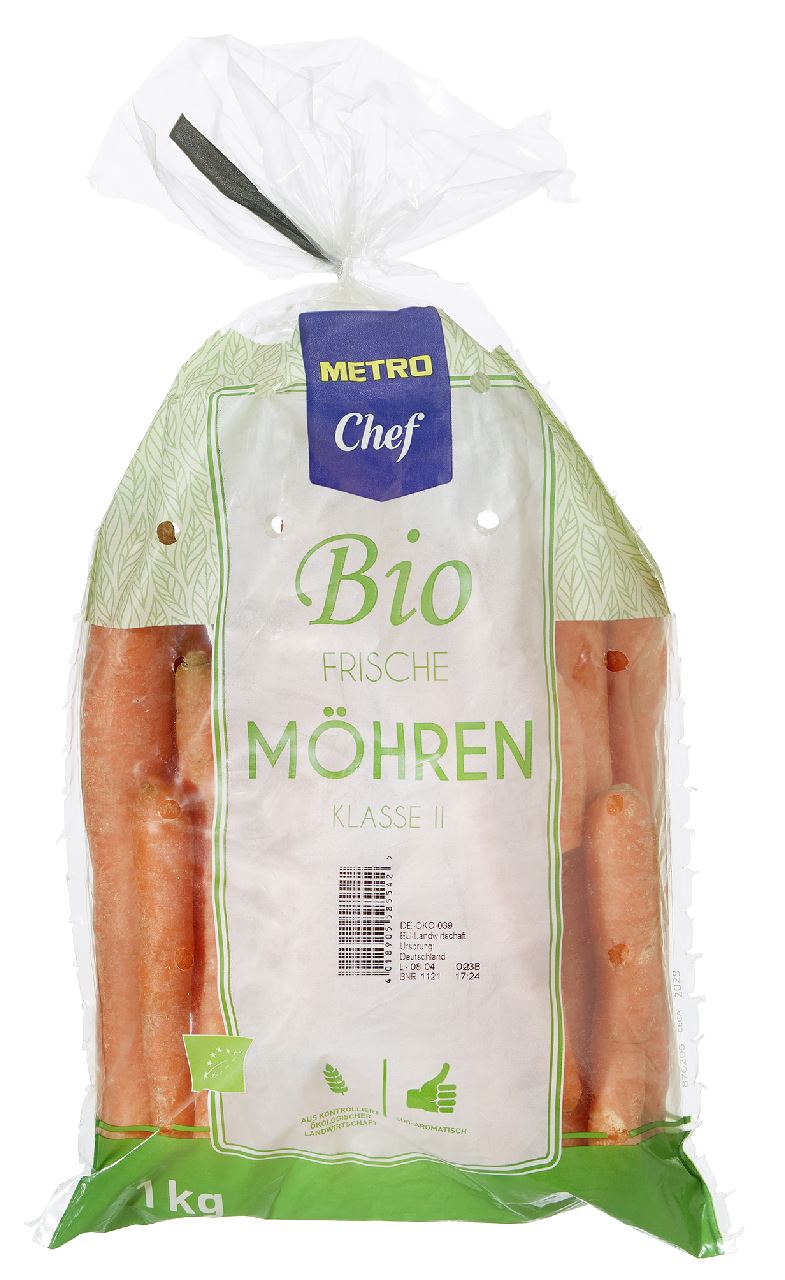 METRO Chef Bio Möhren Deutschland - 1 kg Beutel