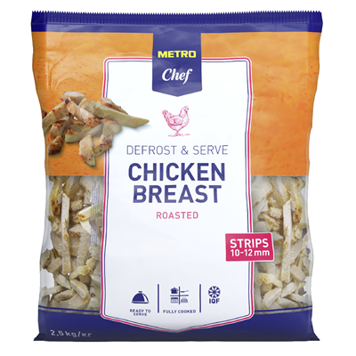 METRO Chef Hähnchenbrust Streifen 10 -12 mm, tiefgefroren, Ofen ...