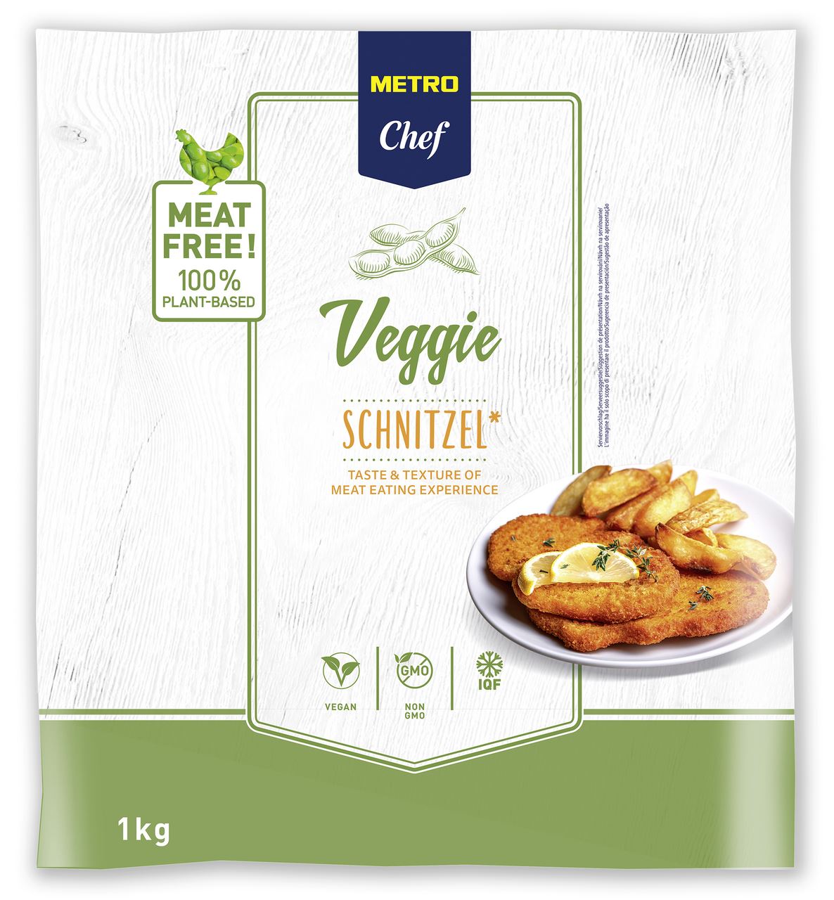 METRO Chef Vegane Schnitzel IQF tiefgefroren ca. 100 g Stücke - 1 kg ...