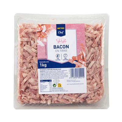 Makro Chef bacon tiras 1kg pack