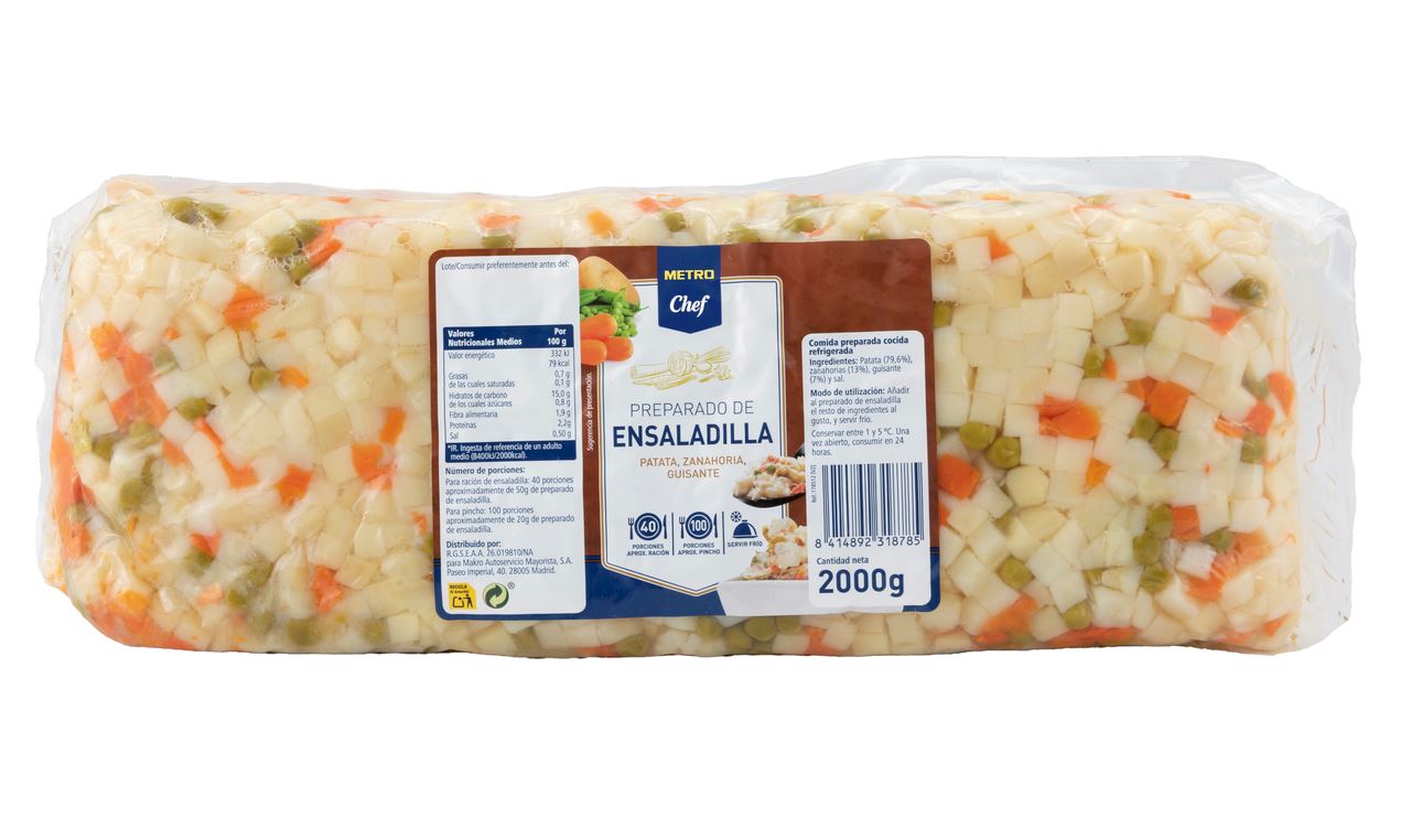 METRO Chef preparado ensaladilla bolsa 2kg