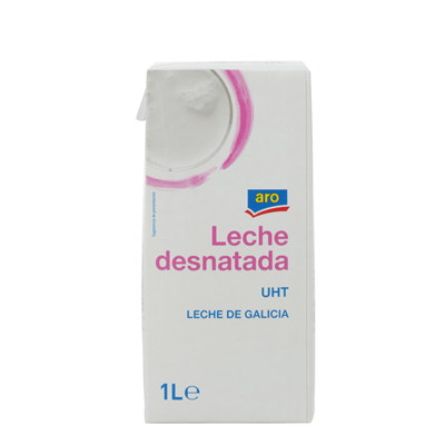 aro leche desnatada 1 L contiene 6 unidades