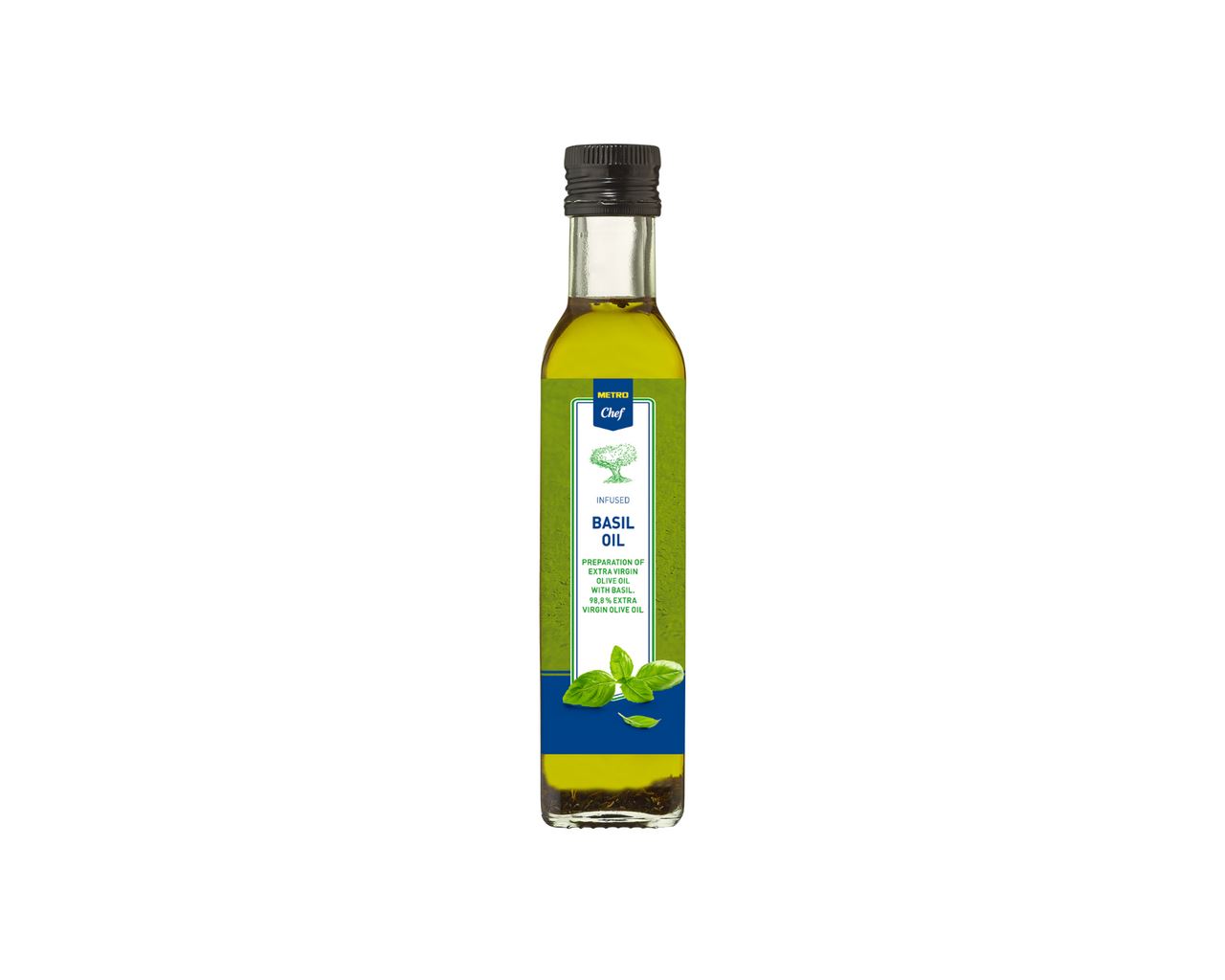 METRO Chef Preparado de aceite de oliva virgen extra con albahaca 250ml