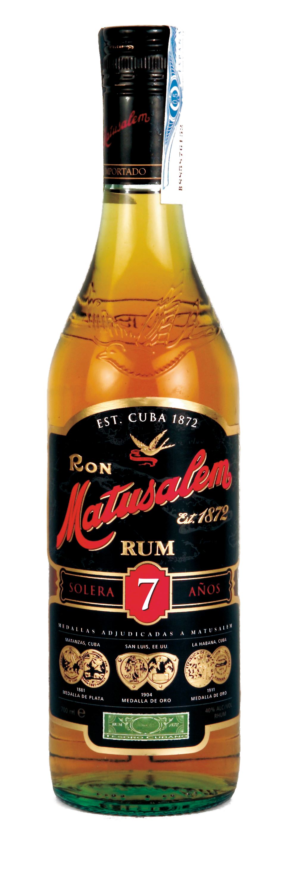 Matusalem ron 7 años botella 70cl Alc. 35% vol.