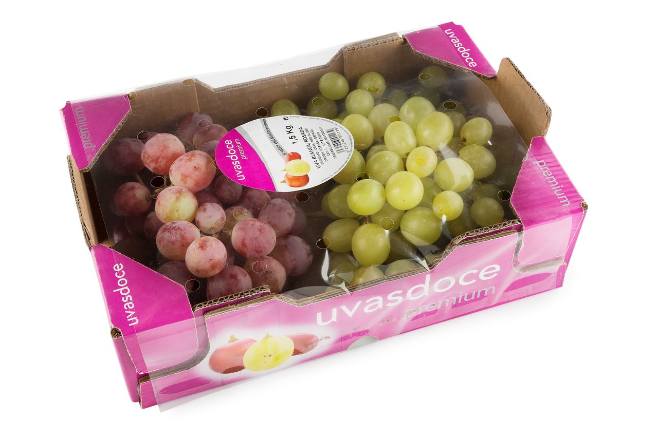 Uva mix blanca, roja caja 1,5kg