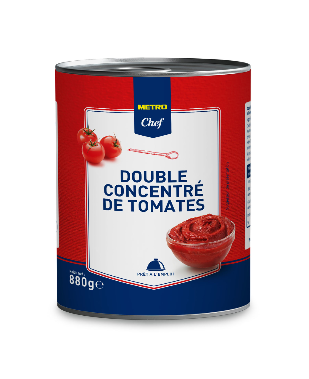 METRO Chef Double concentré de tomates boite 3 x 4/4